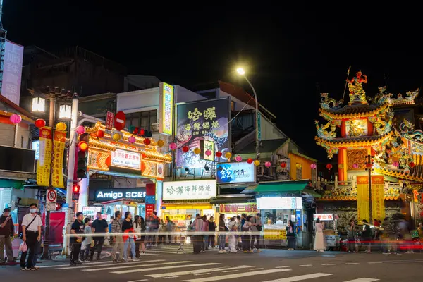 Taipei Taiwan October 2023 Huaxi Street Tourist Night Market Taipei – Stock Editorial Photo ...
