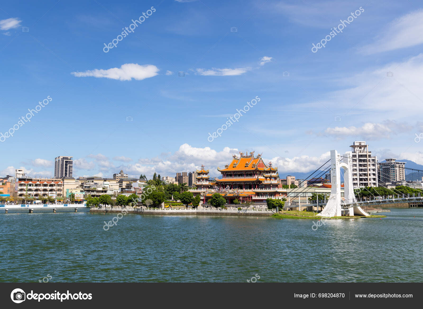 Taoyuan Taiwan August 2023 Longtan Nantian Temple Taiwan — Stock ...
