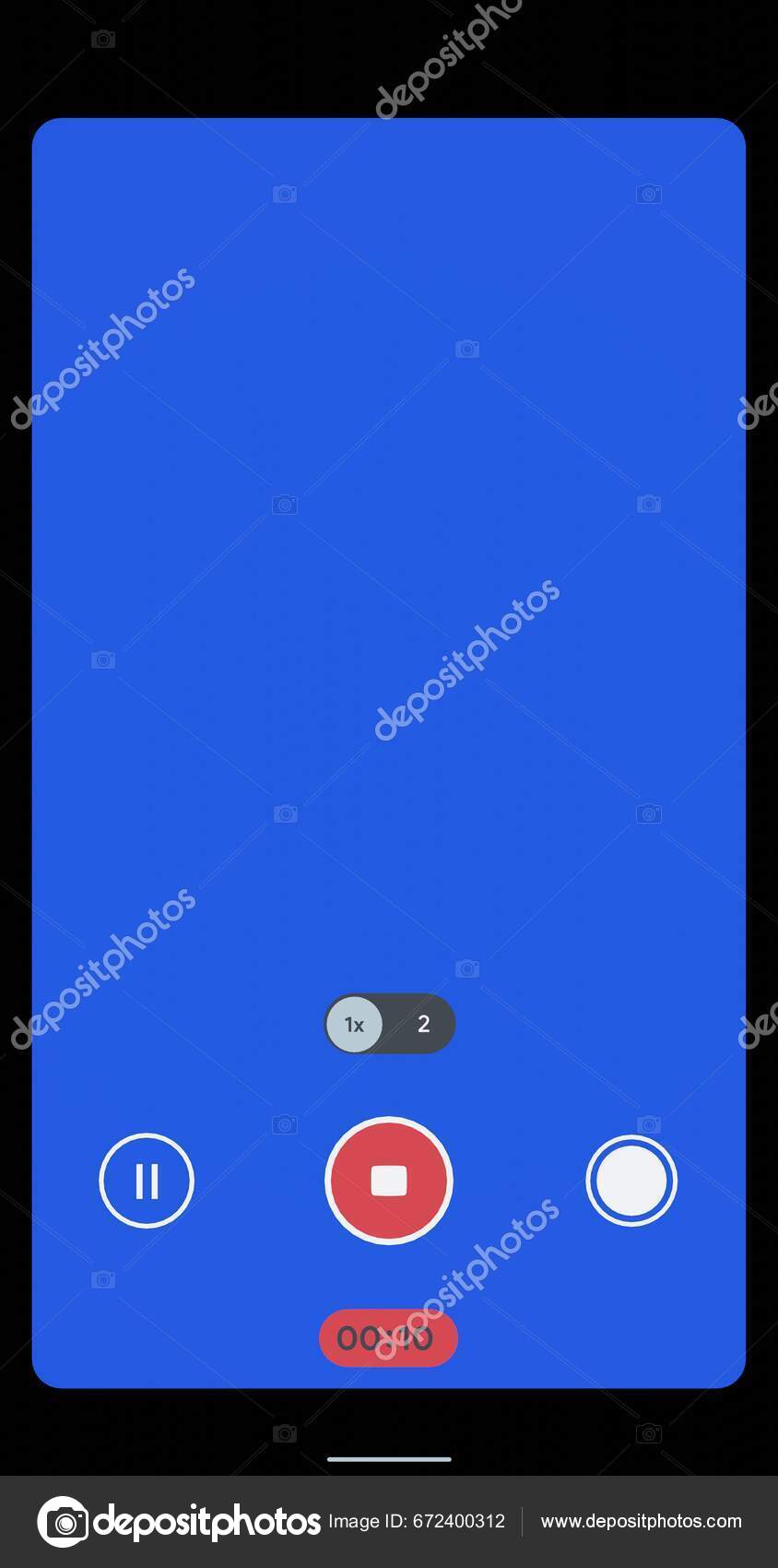 Smartphone Phone Video Camera Screen Overlay Recording Video Camera App ...