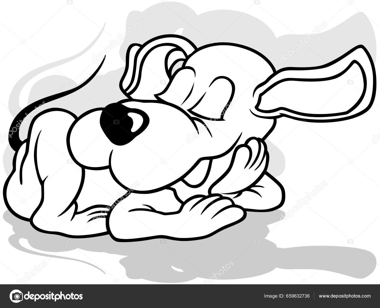 Tegneserie Om Sovende Hund Maksimal Afslappet Sovende Murmeldyr'