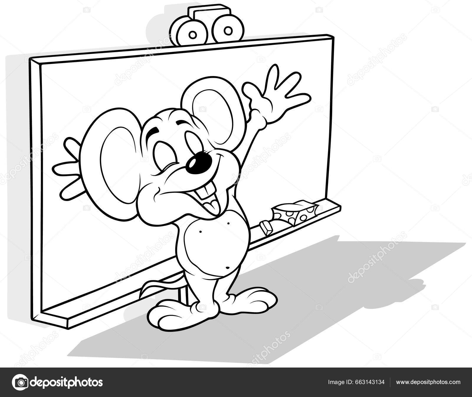 Mouse Standing Drawing