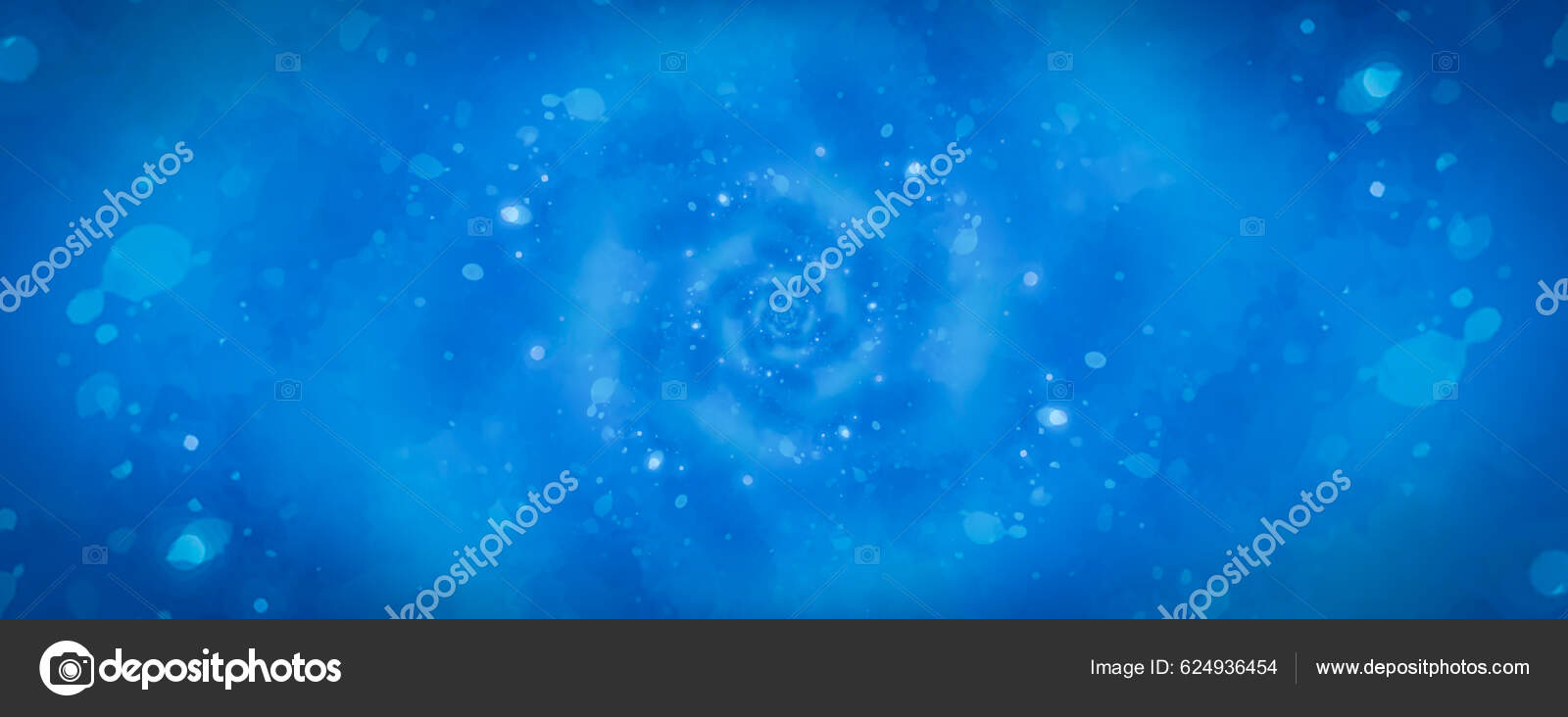 Starry Blue Background Illustration Vortex Design Psychedelic Shape ...