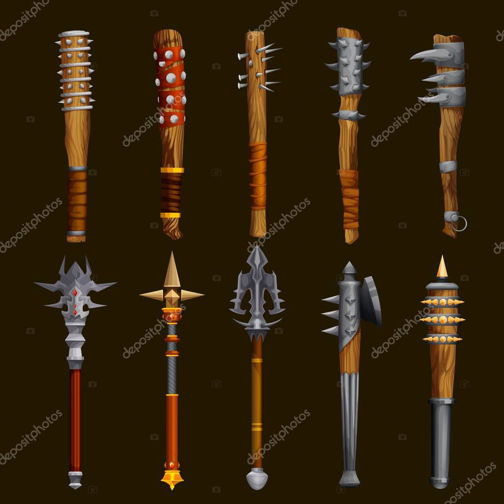 Fantasía medieval club arma juego activo. Martillo de cuento de hadas ...