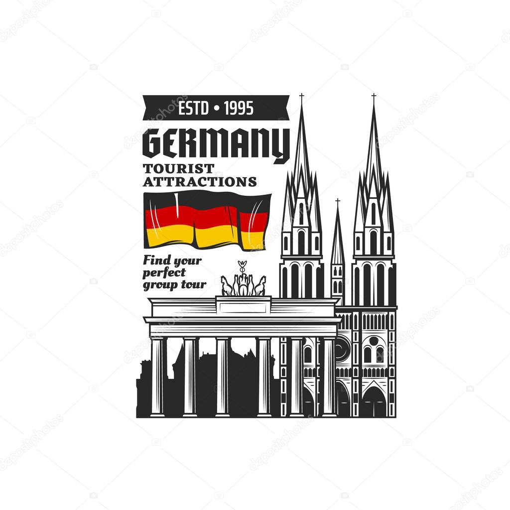 Alemania icono de lugares de interés turístico, visitas turísticas a la ...