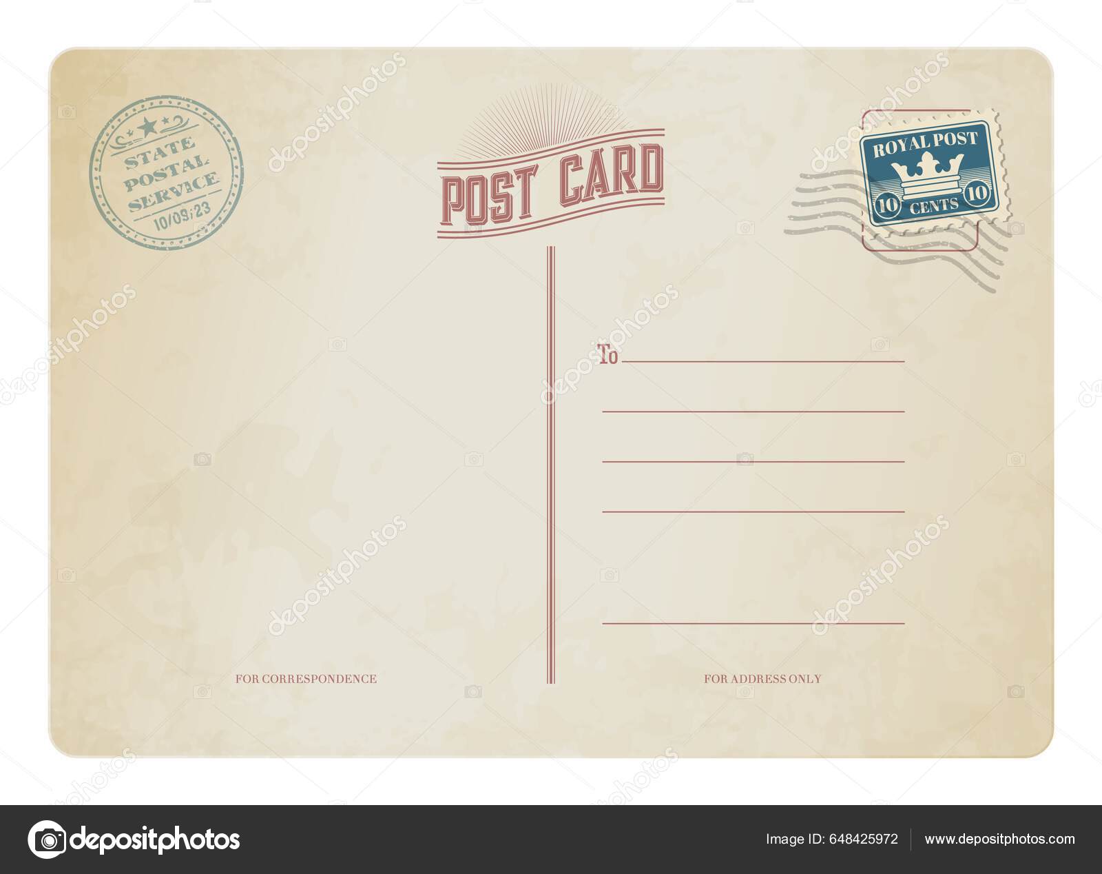 Vintage Postcard Front