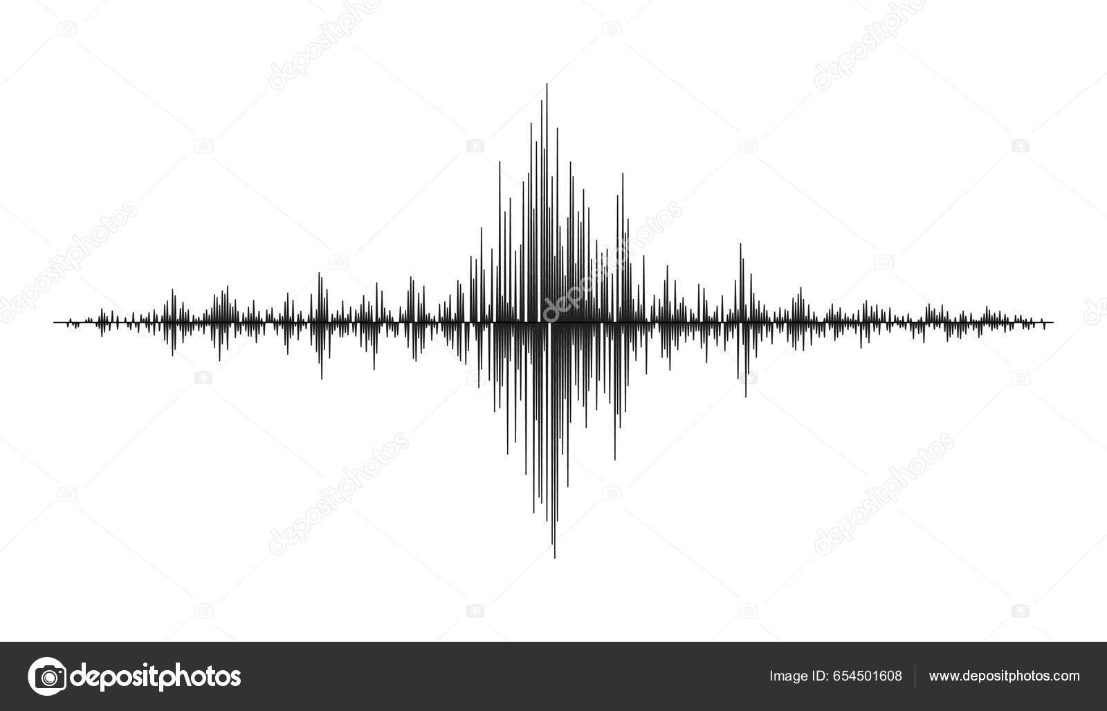 Earthquake Seismograph Wave Seismic Frequency Graph Seismometer Vector ...