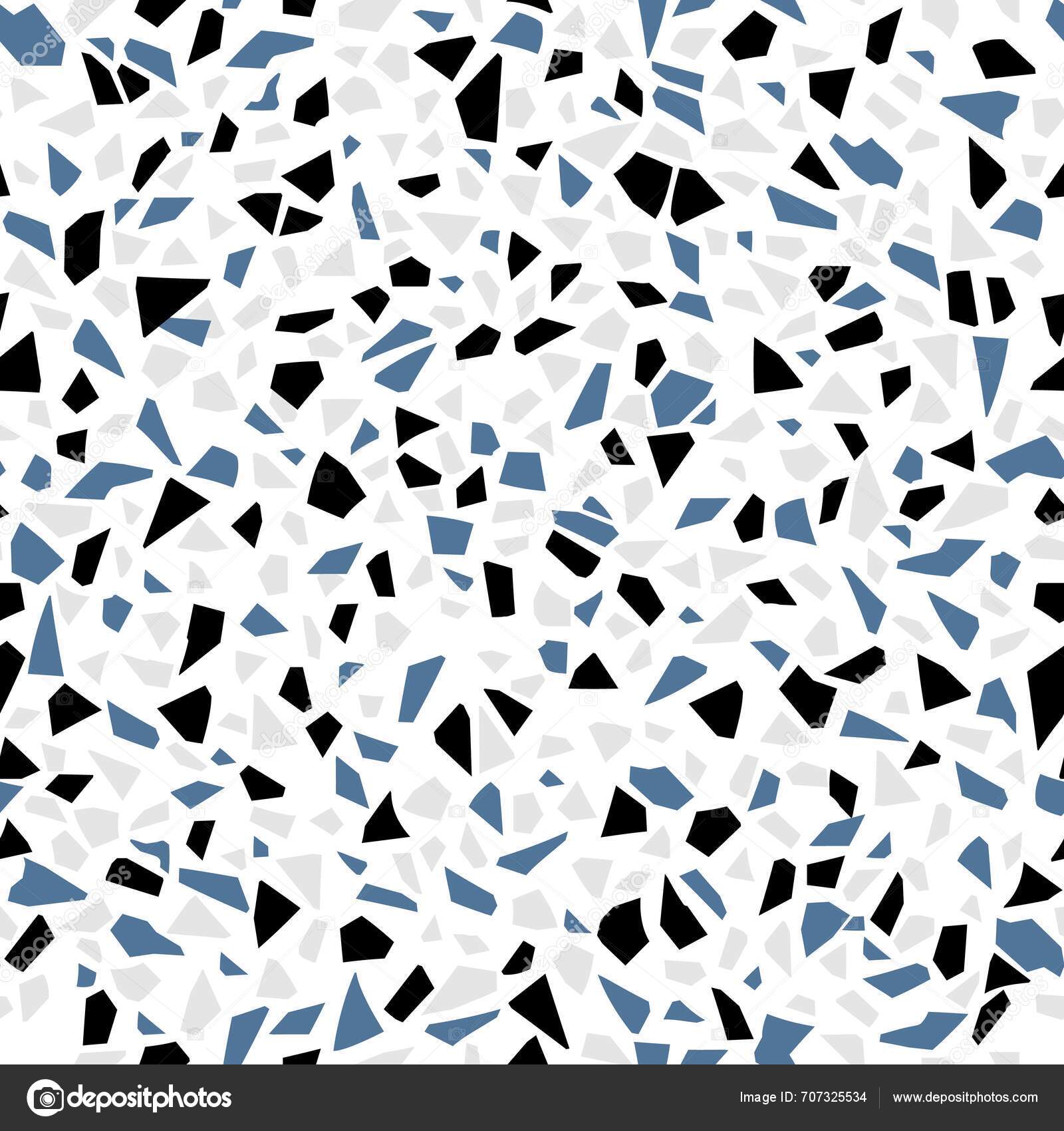 Black Blue White Grey Terrazzo Stone Floor Texture Background Terrazo ...