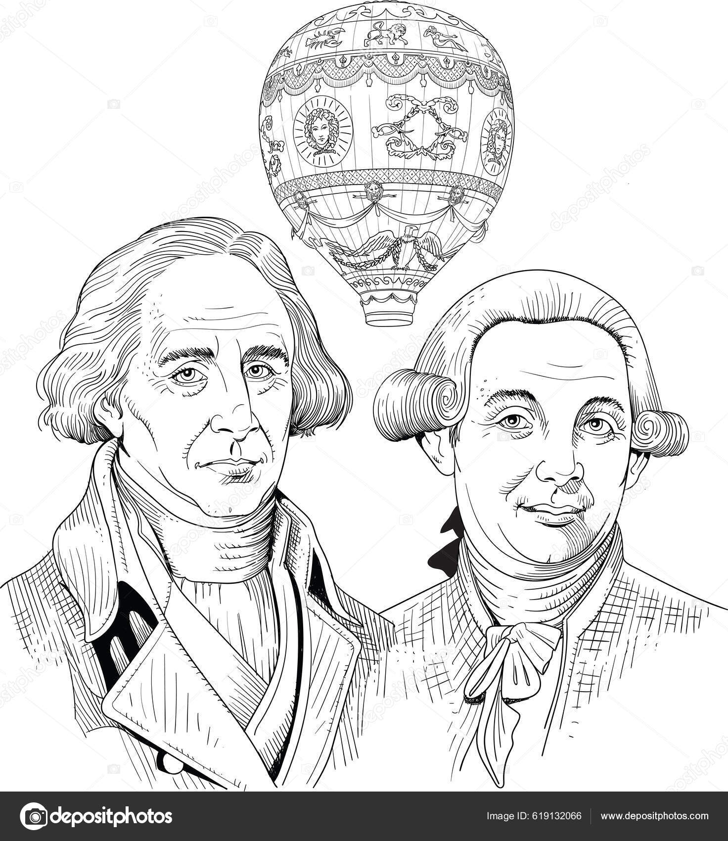 Joseph Michel Montgolfier Jacques Etienne Montgolfier Were Aviation ...