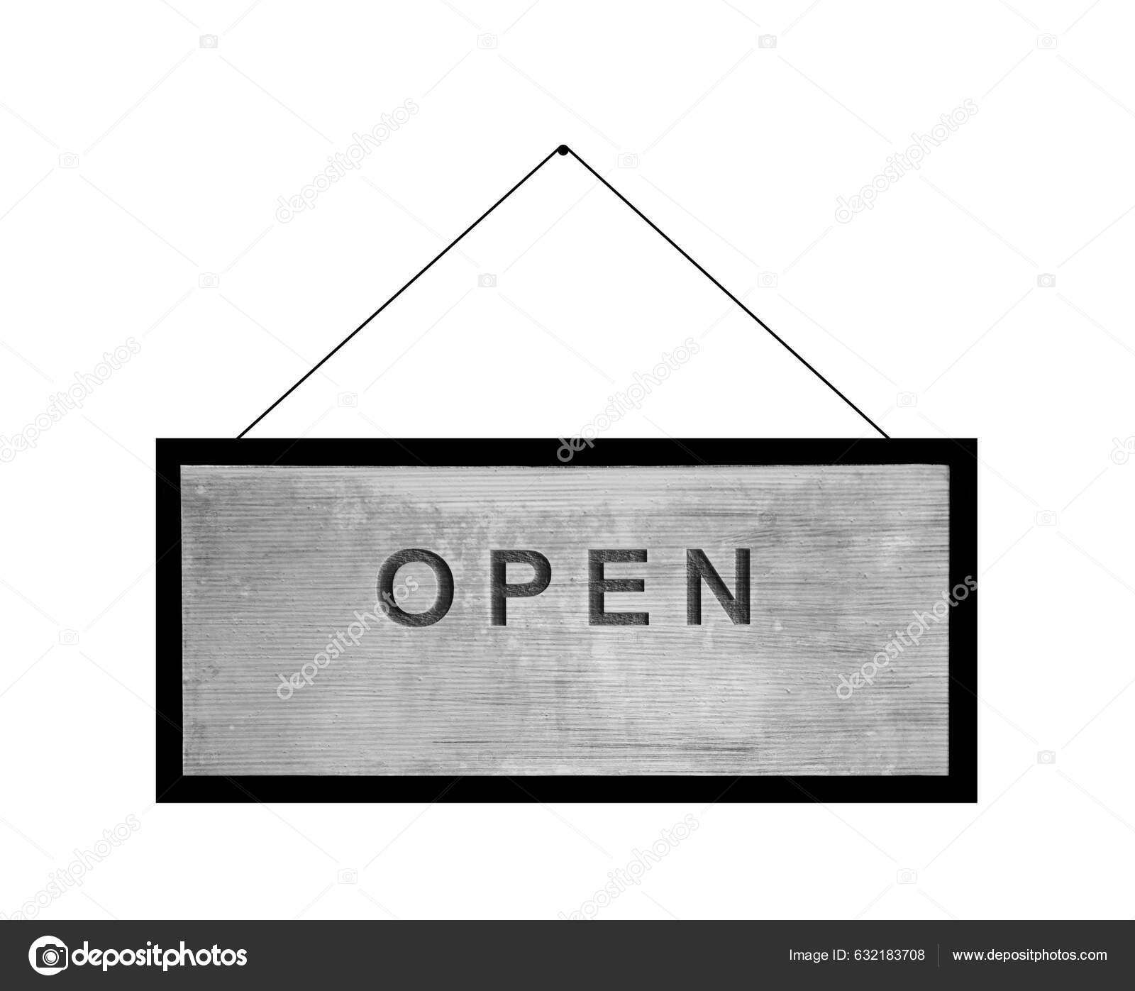 Open Sign White Background — Stock Photo © marisha5 #632183708