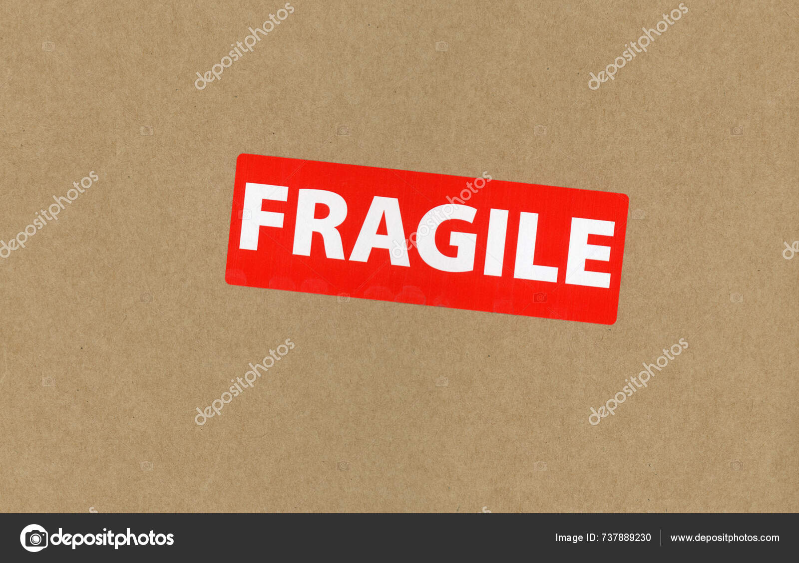 Fragile Label Corrugated Cardbord Box — Stock Photo © claudiodivizia ...