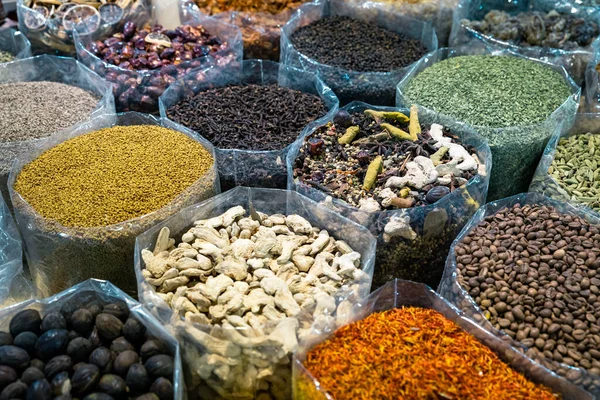 Exotic Spices in the Old Souq of Mutrah, Oman. Traditional Bazaar with ...