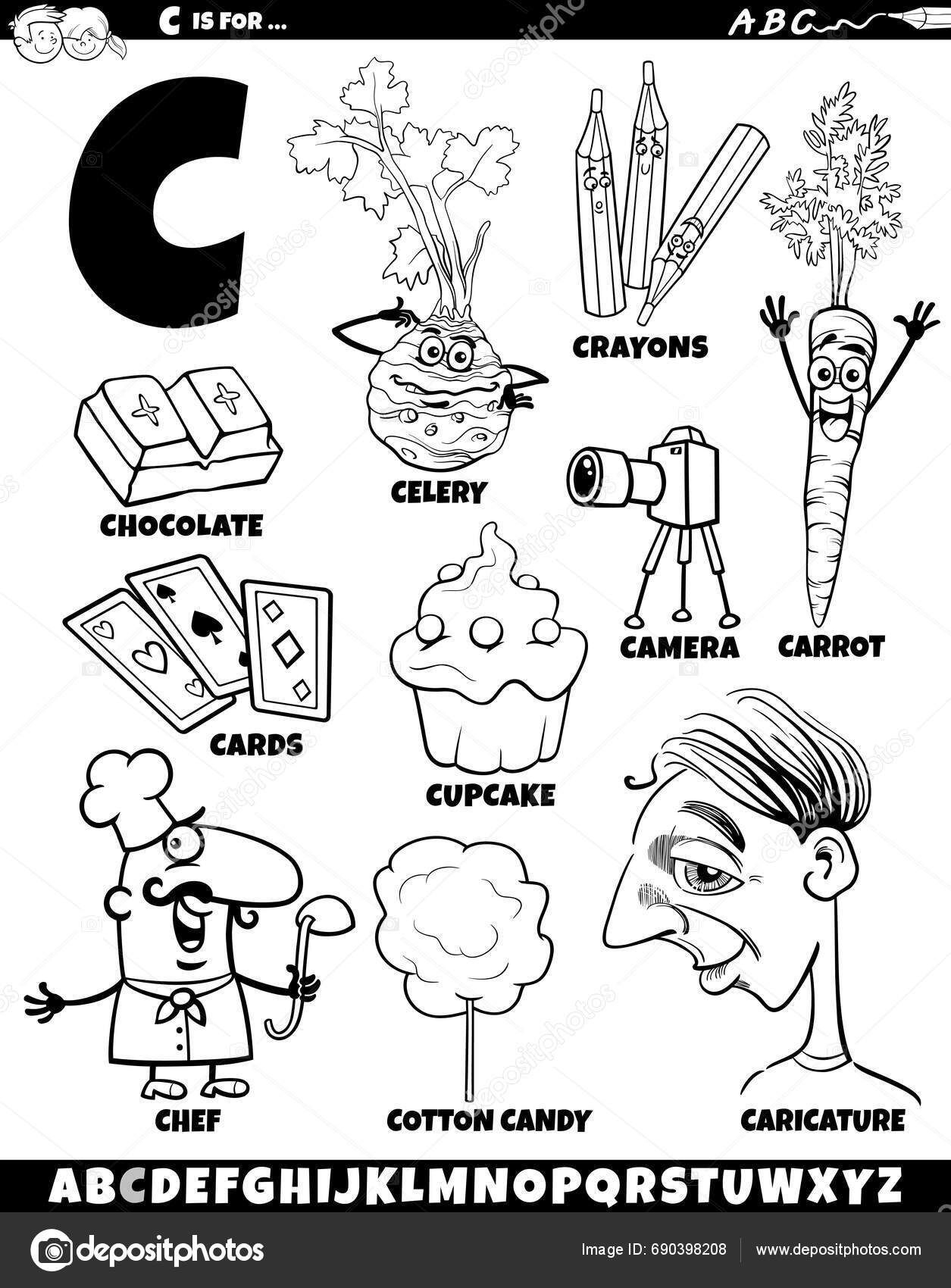 Vettoriale stockIllustrazione Cartone Animato Oggetti Personaggi ...