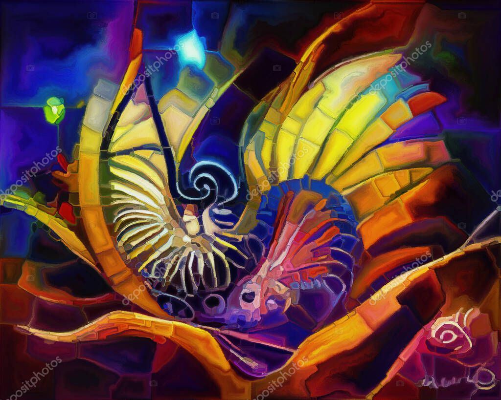 Serie Color Orgánico. Disposición creativa de formas que recuerdan a ...