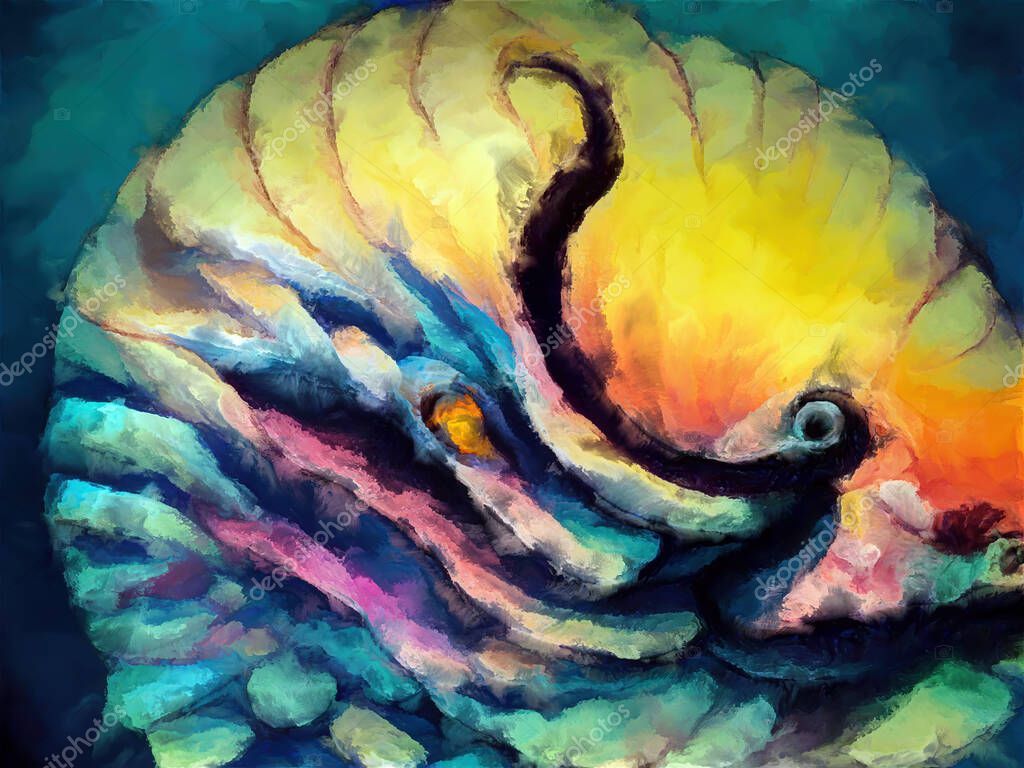 Serie Color Orgánico. Abstracción artística de formas que recuerdan a ...