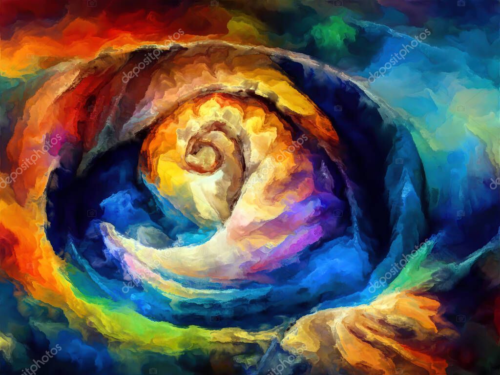 Serie Color Orgánico. Interacción de formas que recuerdan a formas ...