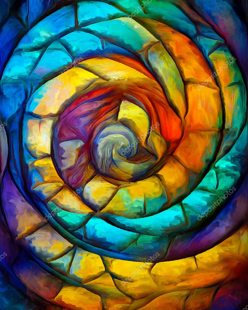 Dream of Nautilus series. Interplay of spiral structures, shell ...