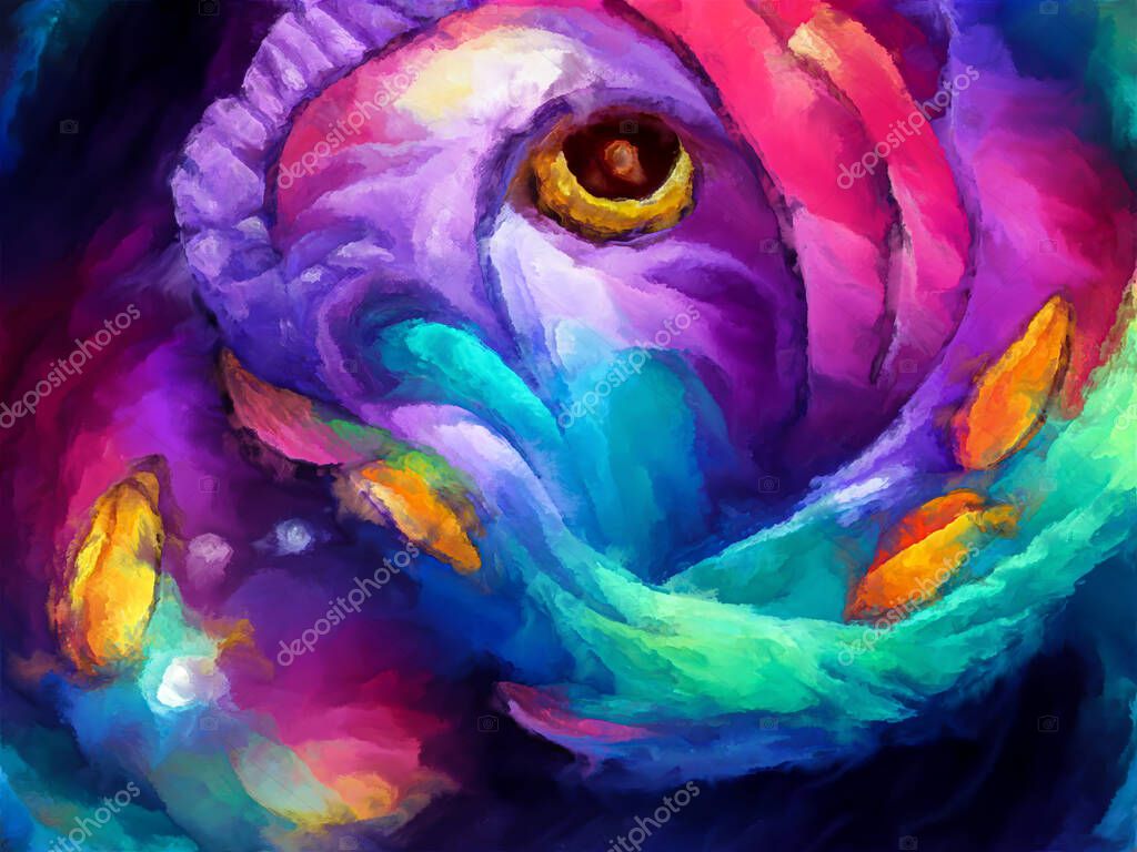 Serie Color Orgánico. Composición de fondo de formas que recuerdan a ...