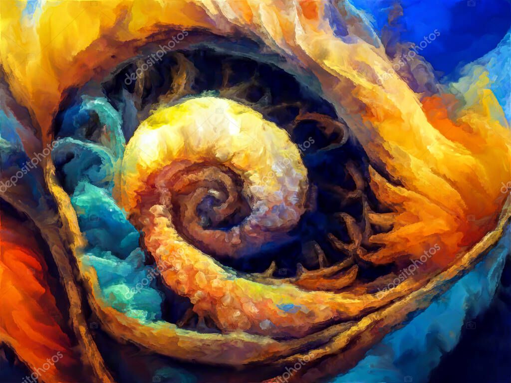 Serie Color Orgánico. Arreglo de formas que recuerdan a formas ...