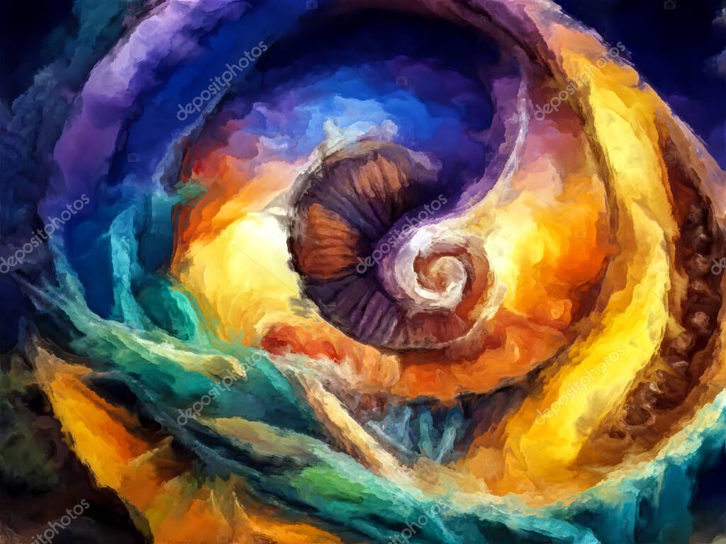 Serie Color Orgánico. Abstracción artística de formas que recuerdan a ...