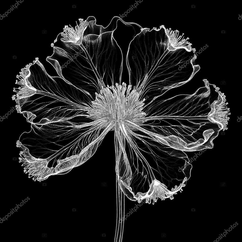 Creación de series de formas de vida. Composición de una obra de arte ...