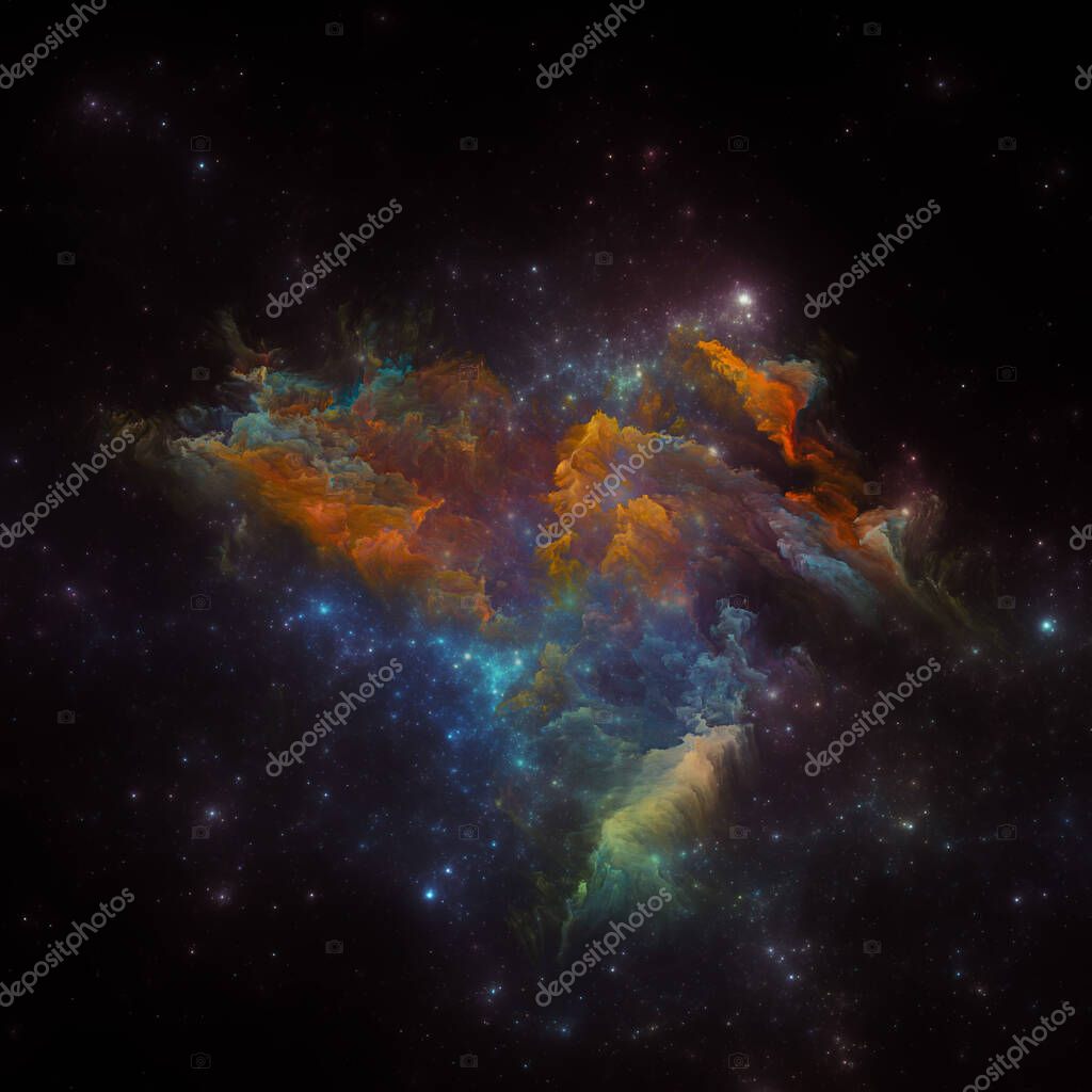 Dream Nebulas series. Abstracci n art stica de estrellas fractales y ...