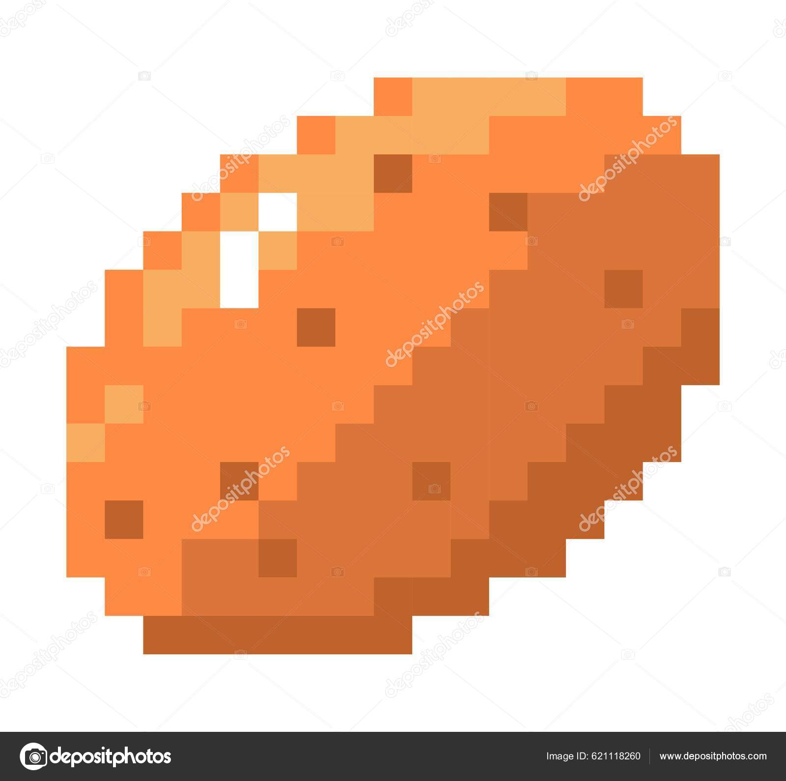 Signo Papa Vegetal Pixel Art Para Jugar Interfaz Vegetales Para Vector ...