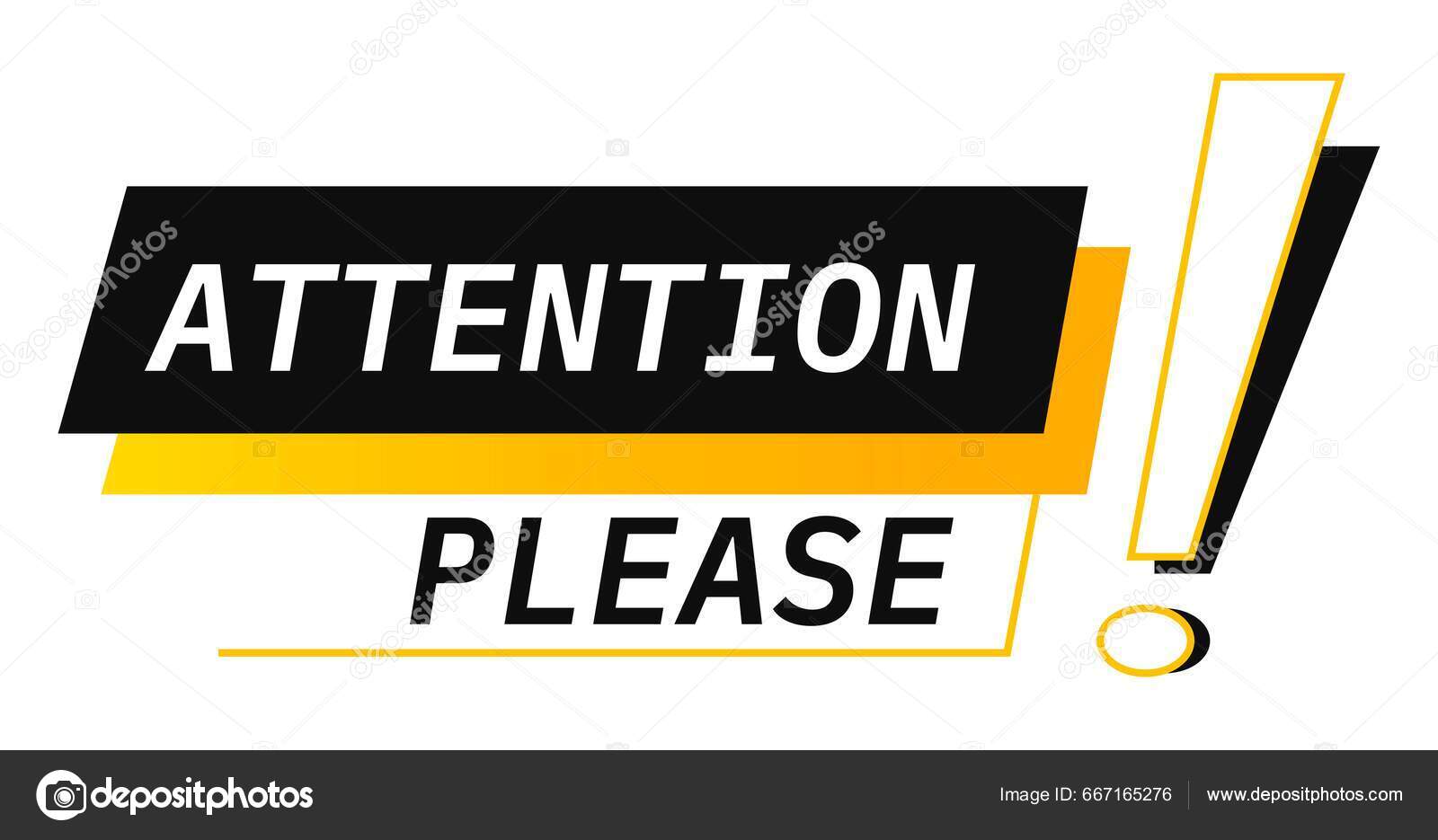 Perhatian Spanduk Mohon Tanda Tangan Dengan Tanda Seru Informasi ...