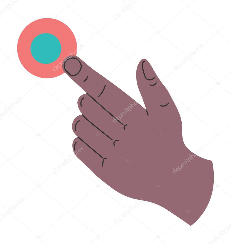 Interactuar con gadgets y dispositivos, mostrar la mano aislada o ...