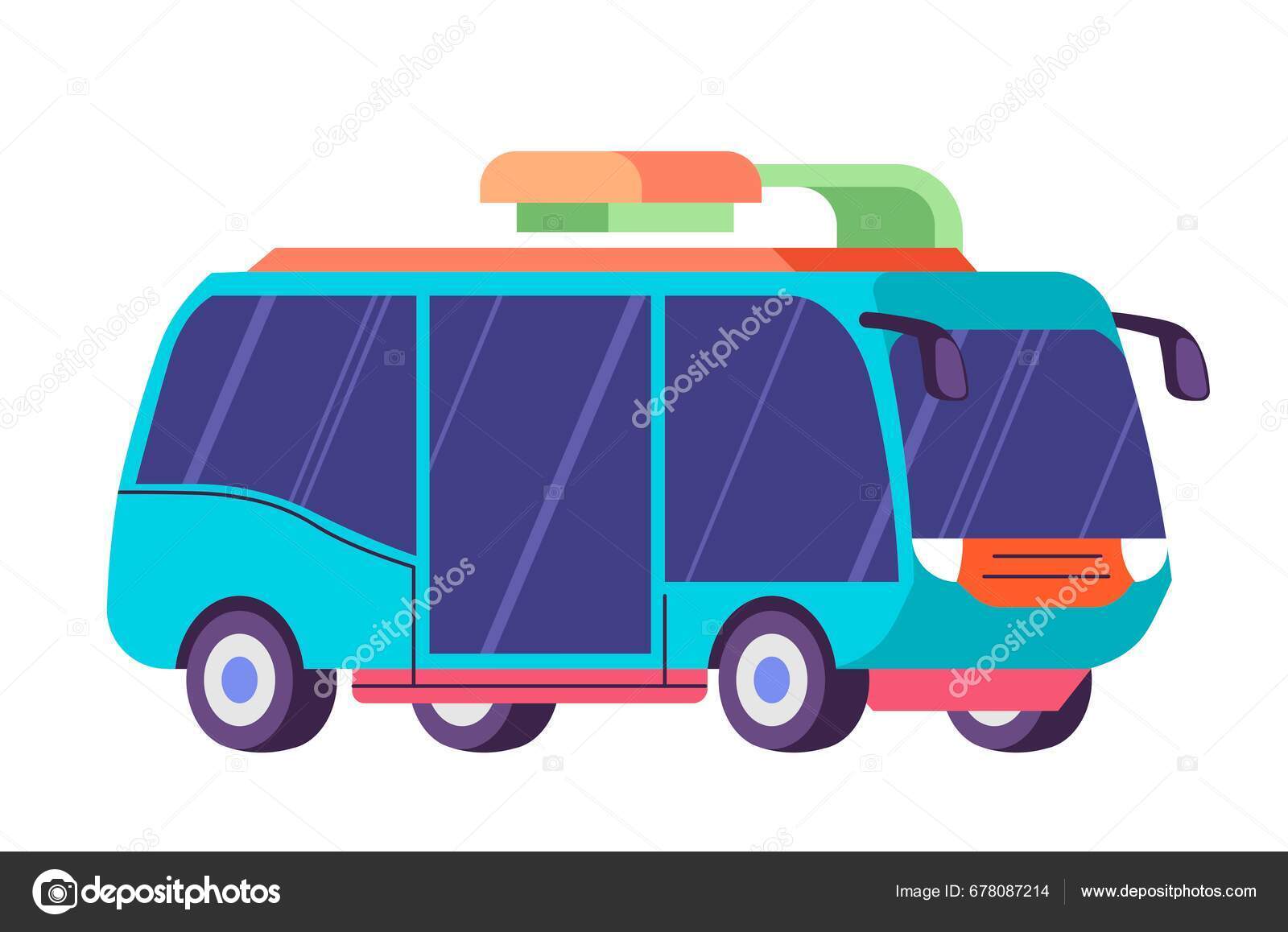 Eco Transport Isolated Van Vehicle Bus Using Electricity Operate ...