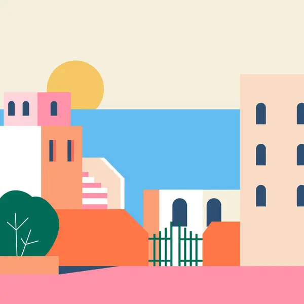 도시 일러스트 imágenes de stock de arte vectorial | Depositphotos