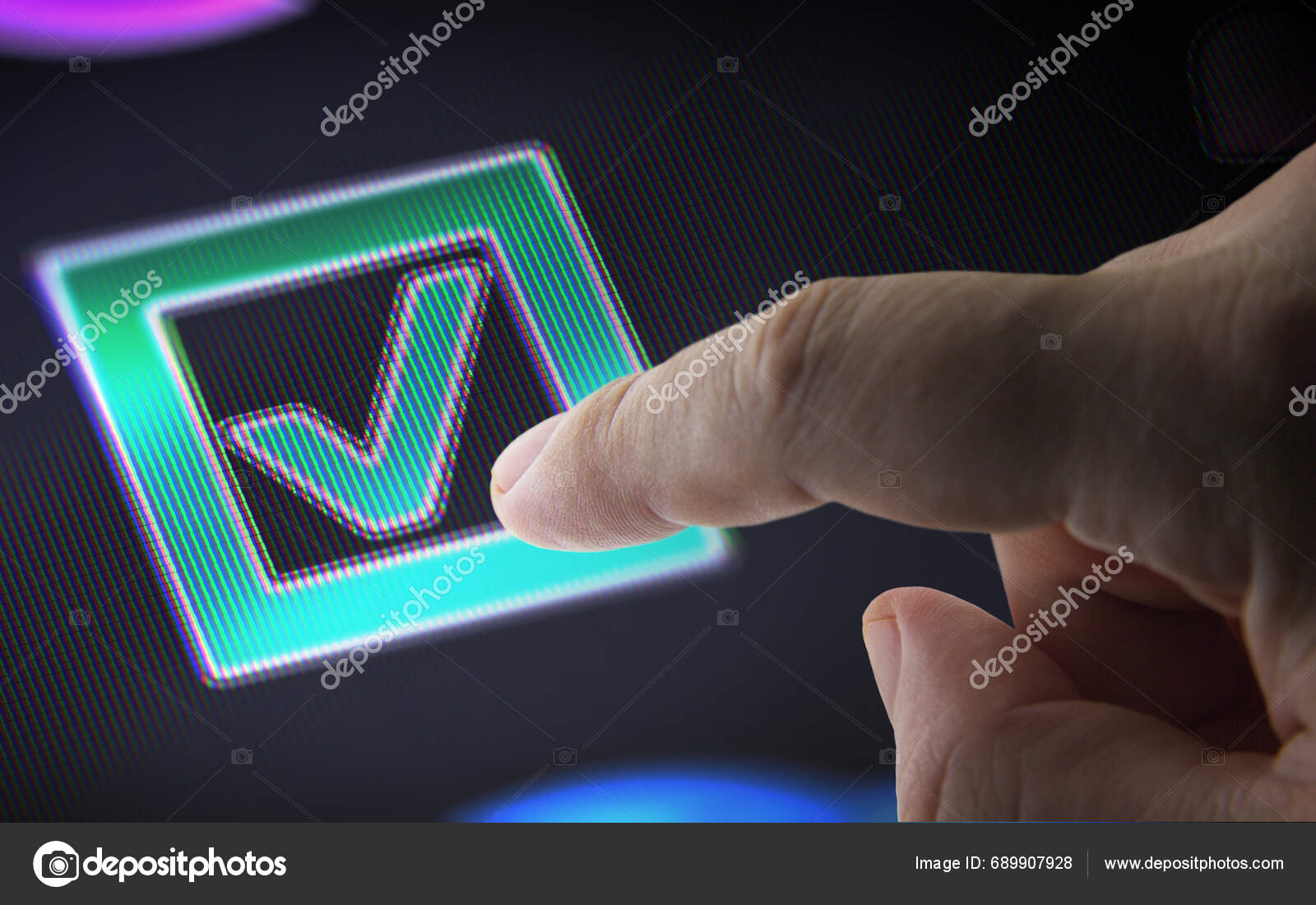 Checkbox Screen Illustration — Stock Photo © PirenX #689907928