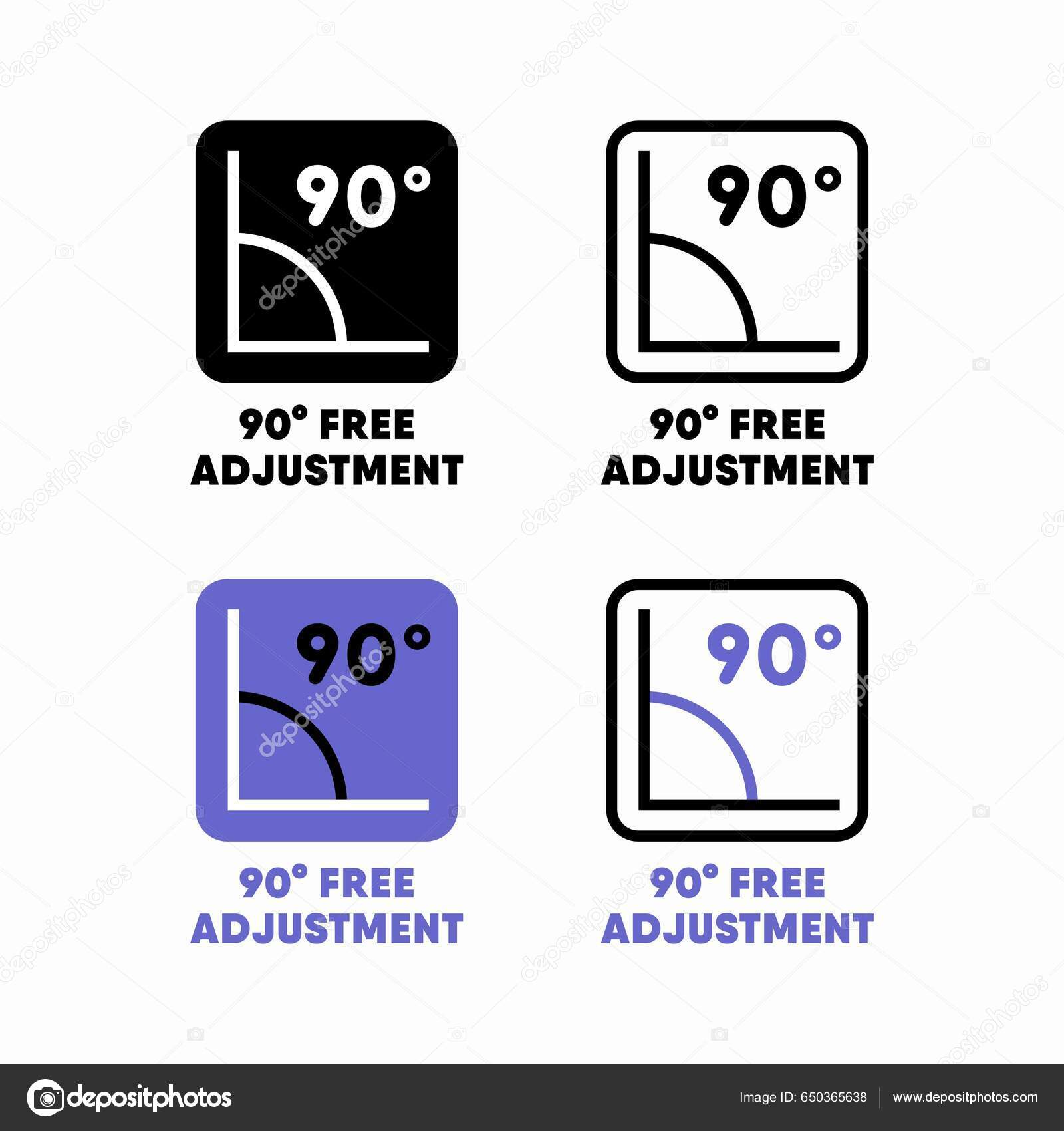 Grados Ajuste Signo Información Vectorial Vector de stock por ©Den ...