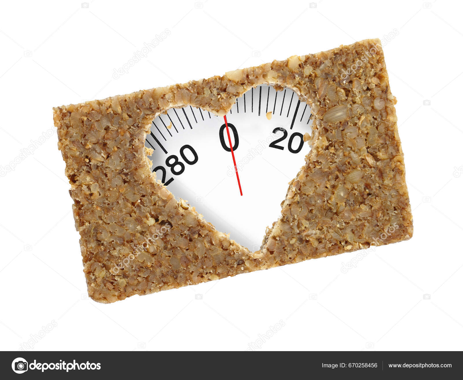 Bread Weight Scale Isolated Transparent White Background Stock Photo by ...