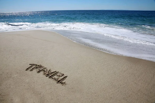 Sos Written Sand Beach Message Handwritten Smooth Sand Beach Stock ...