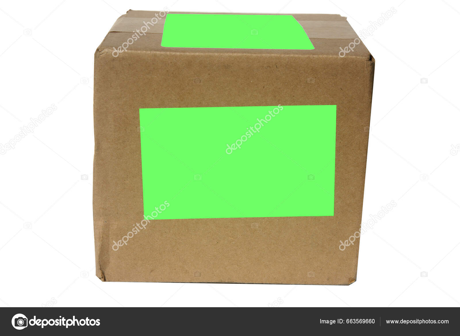 Shipping Box Cardboard Box Isolated White Live Animals Shipping Crate ...