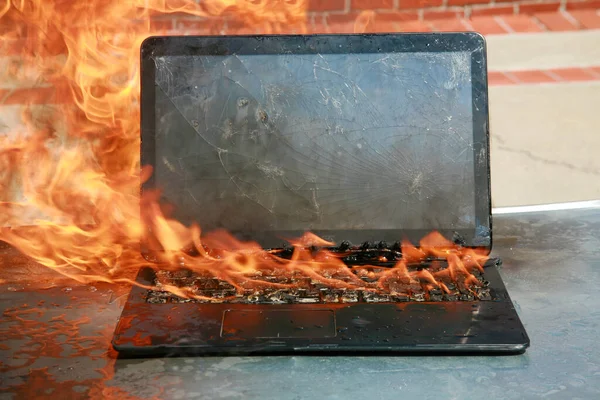 Burning laptop Stock Photos, Royalty Free Burning laptop Images ...
