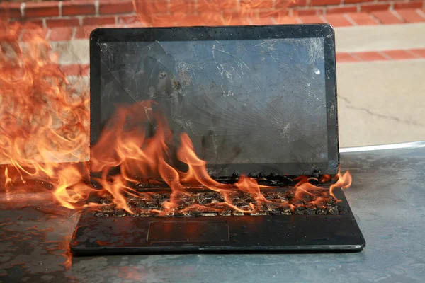Laptop on fire Stock Photos, Royalty Free Laptop on fire Images ...