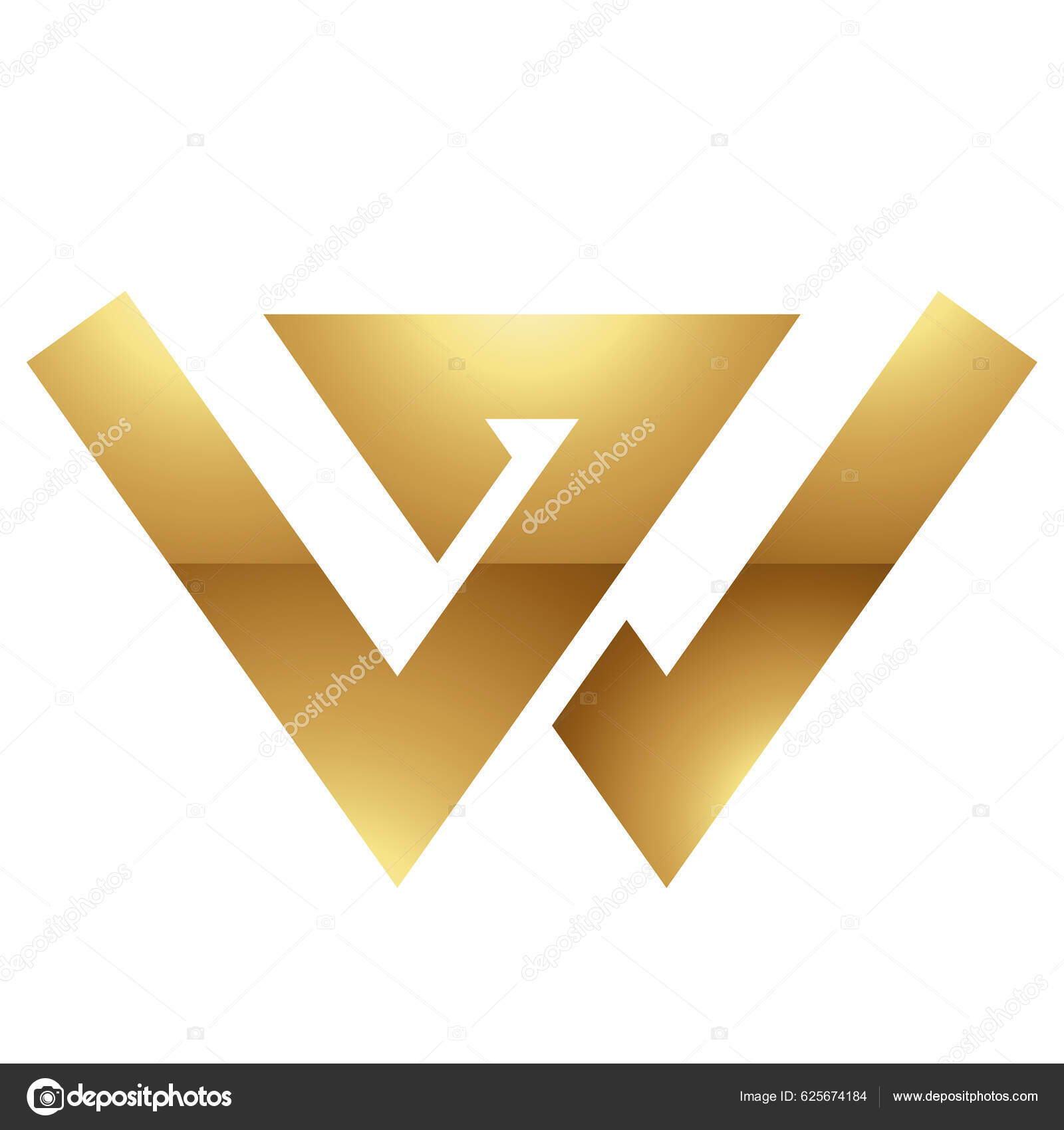 Golden Letter Symbol White Background Icon Stock Vector by ©cidepix ...