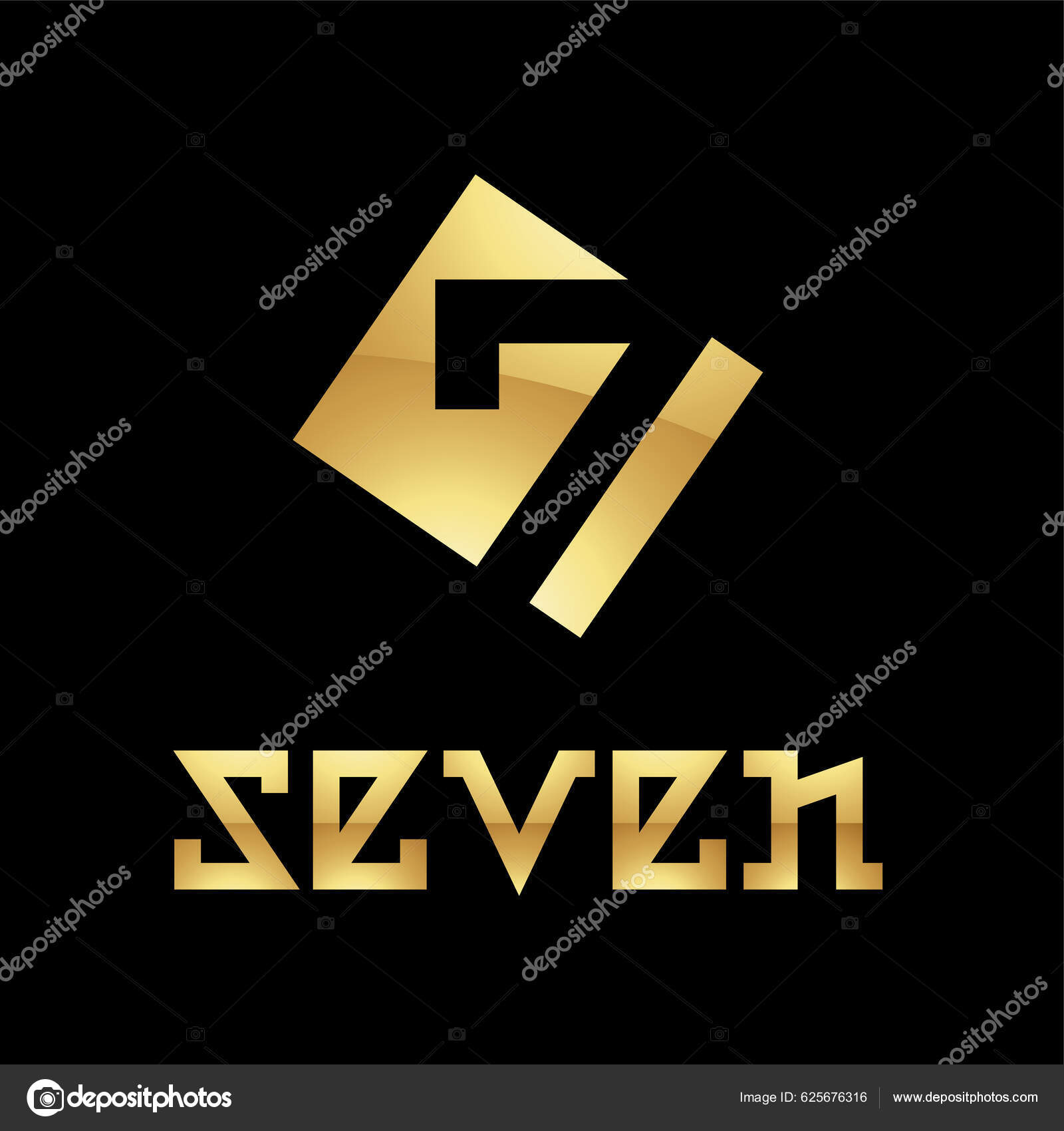 Símbolo Oro Para Número Fondo Negro Icono Vector de stock por ©cidepix ...