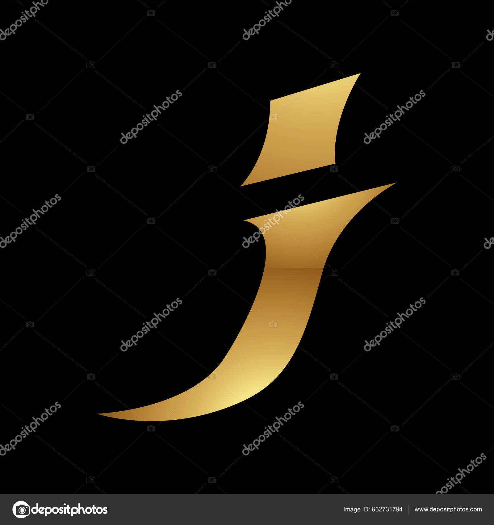 Golden Letter Symbol Black Background Icon — Stock Photo © cidepix ...