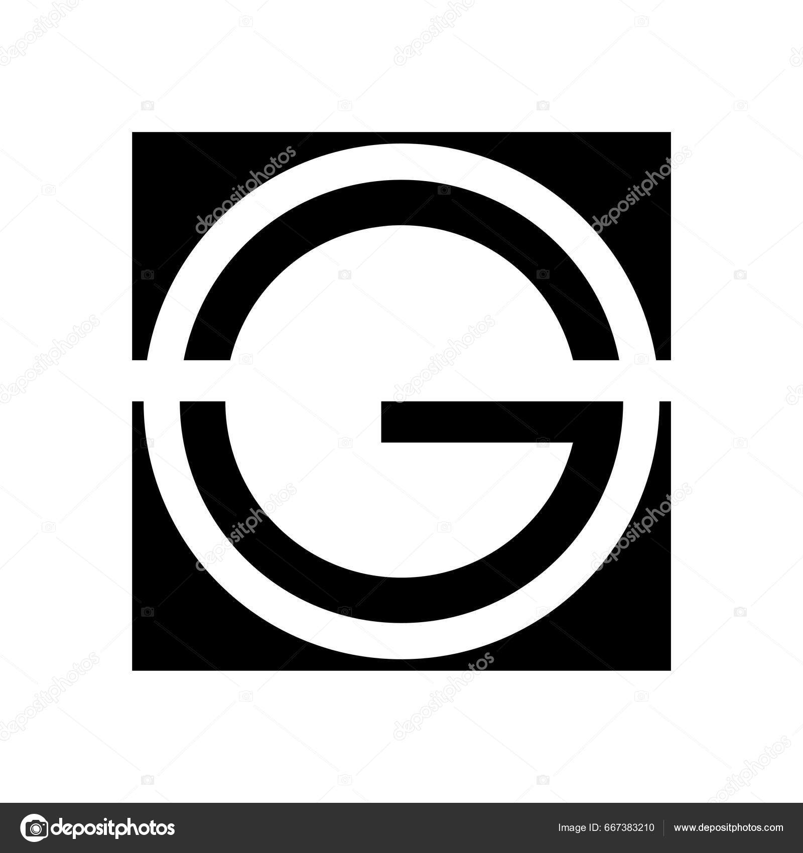 Black Square Letter Icon White Background Stock Vector by ©cidepix ...