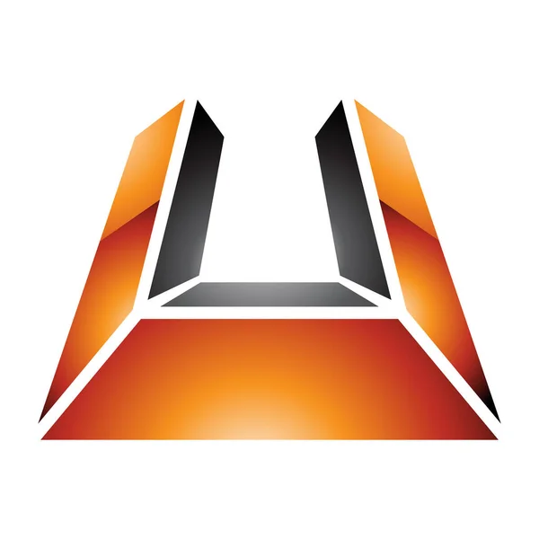 Orange Red Glossy Bold Letter Icon Straight Lines White Background Stock Vector by ©cidepix ...