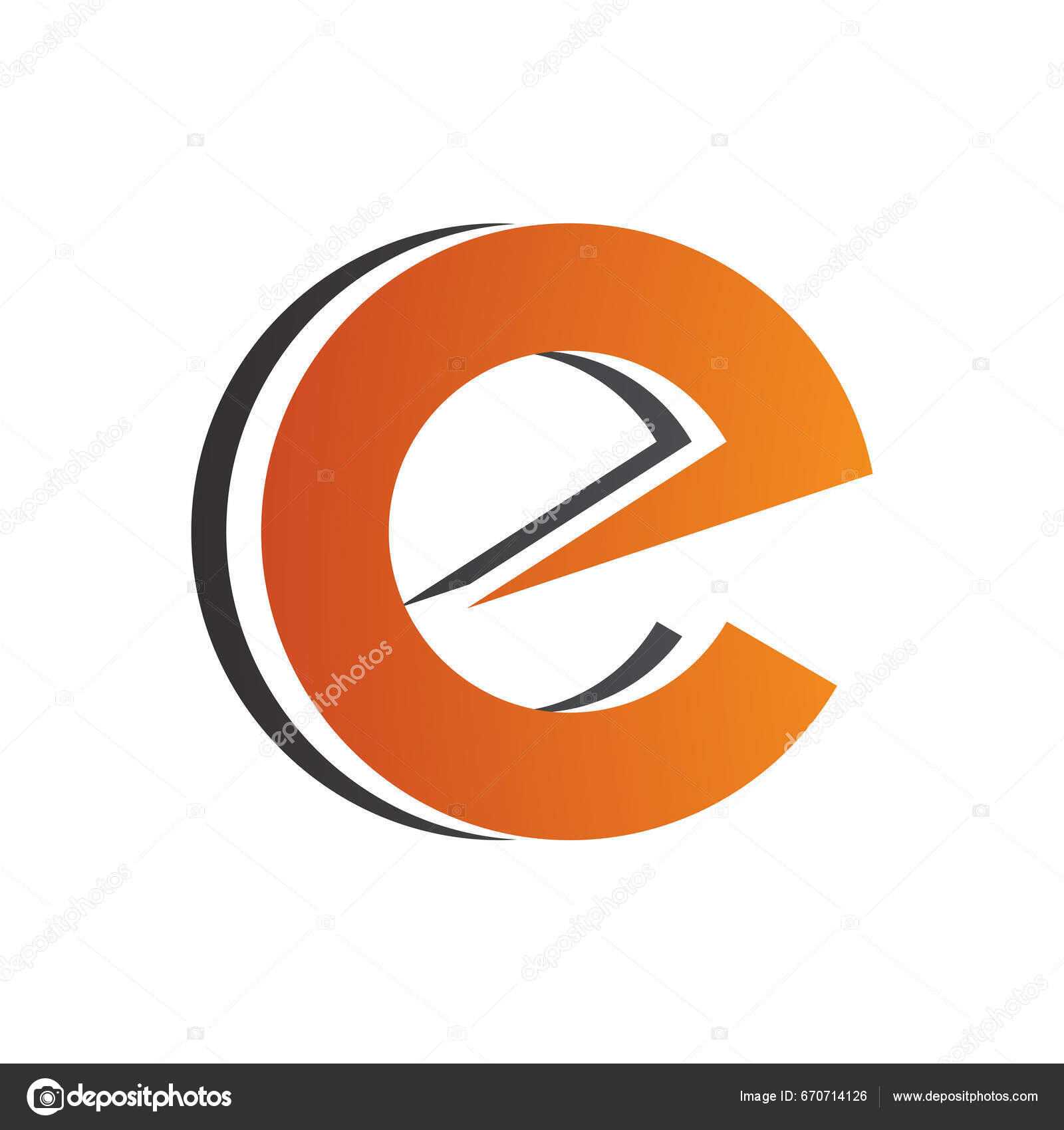 Orange Black Layered Lowercase Letter Icon White Background — Stock ... Orange Black Layered Lowercase Letter Icon White Background — Stock ...
