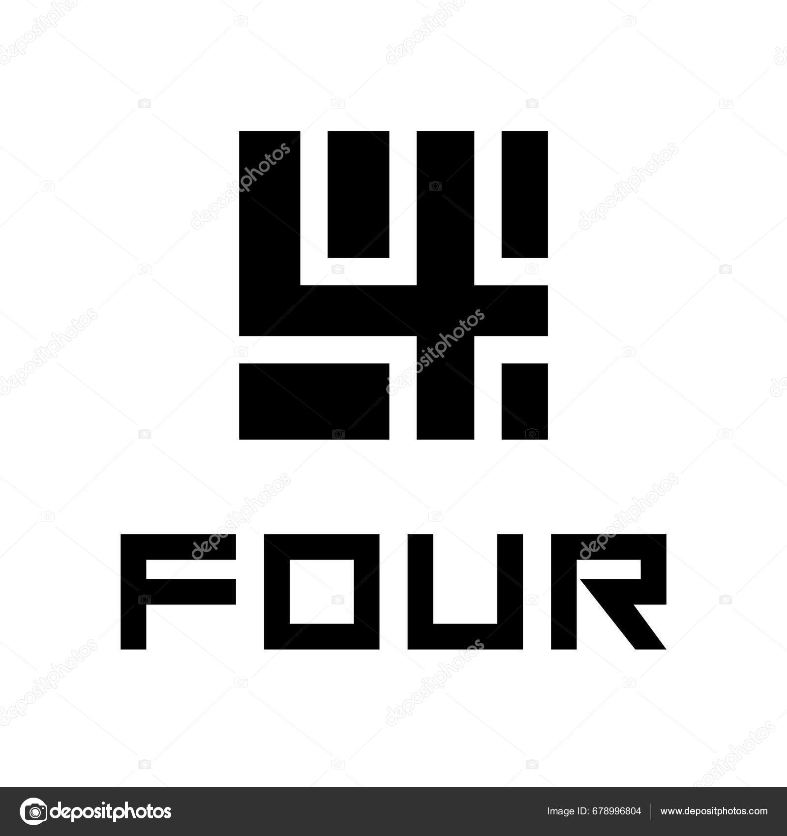 Black Symbol Number White Background Icon Stock Vector by ©cidepix ...