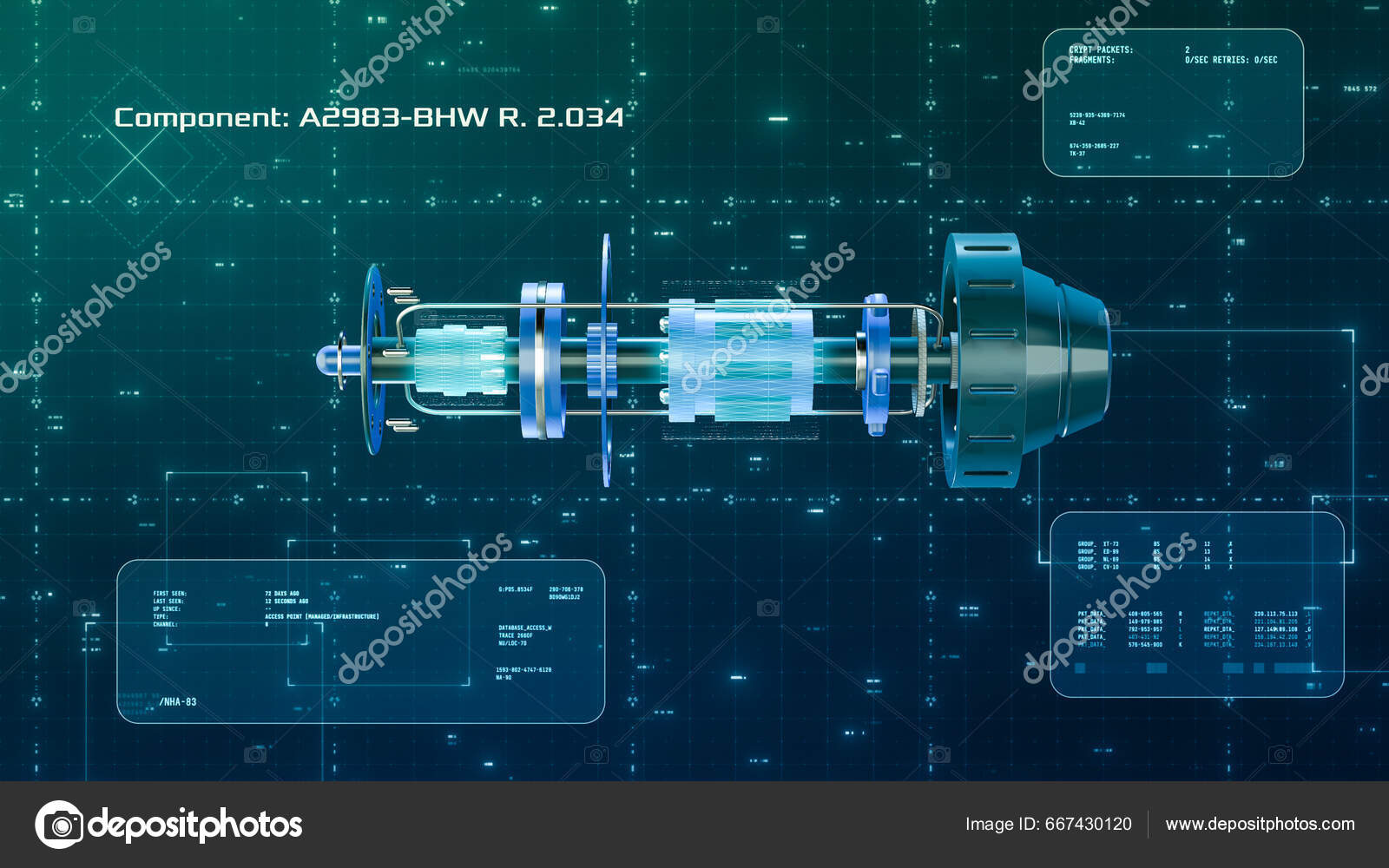 Cad Futuristic Interface Computer Aided Design Concept Mechanical ...