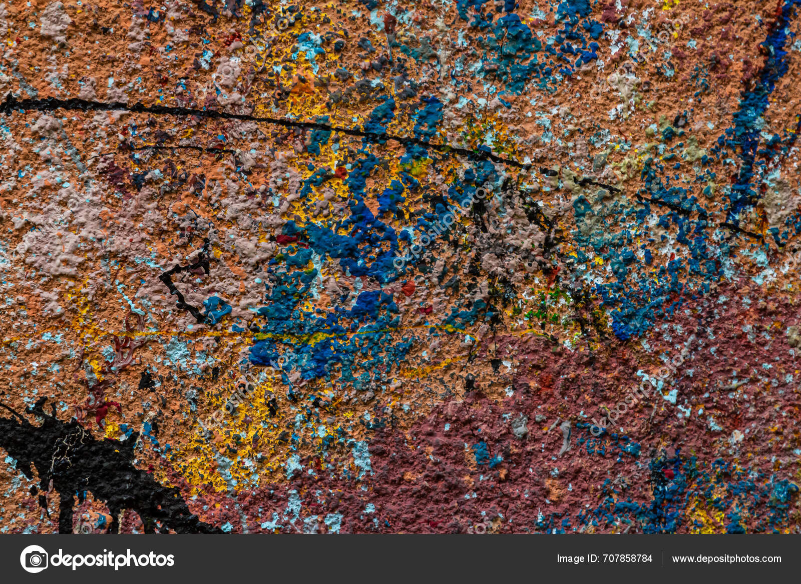 White Plastered Wall Splattered Red Paint Paint Splashes Wall Painted ...