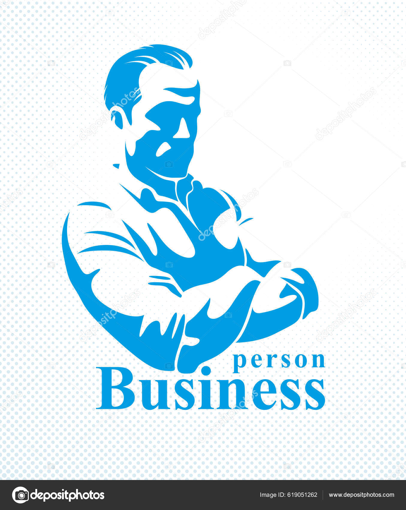 Confident Successful Businessman Handsome Man Business Person Vector ...