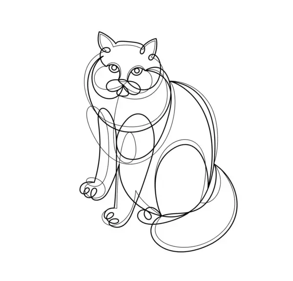 Cat line art Vector Images | Depositphotos