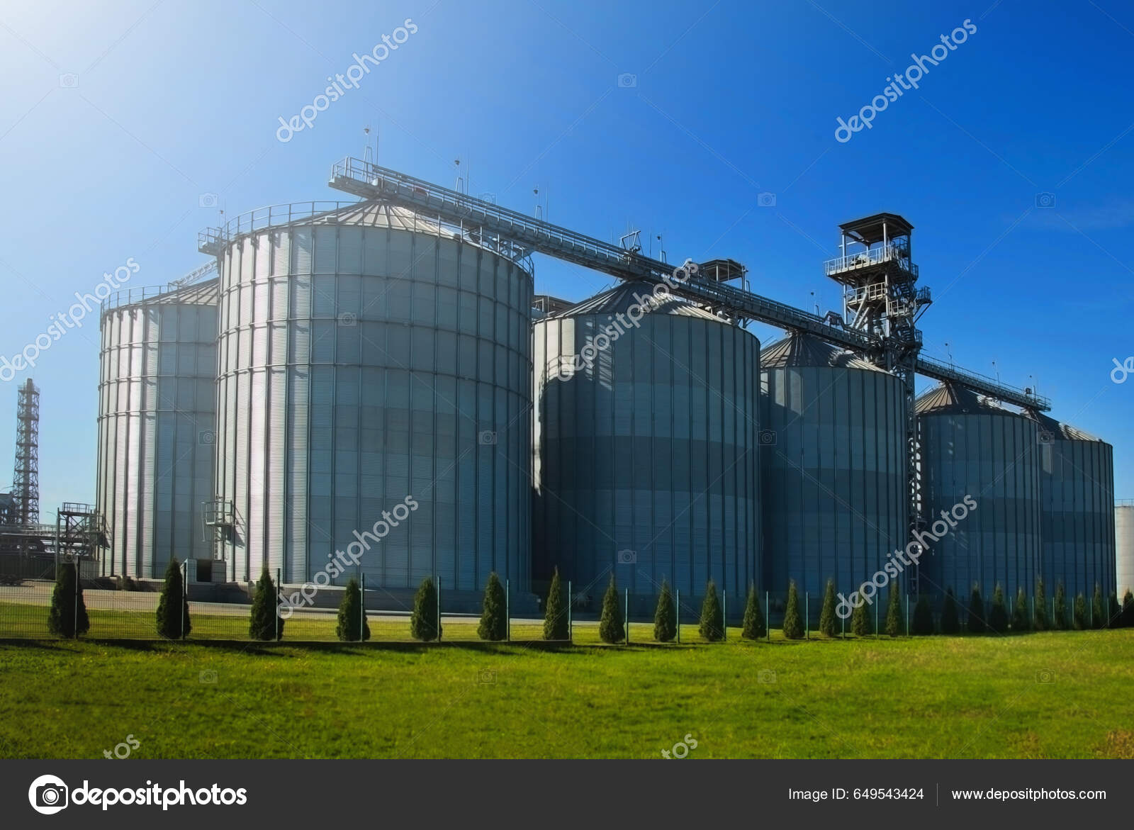 Granary Modern Agro Processing Plant Storage Processing Grain Crops ...
