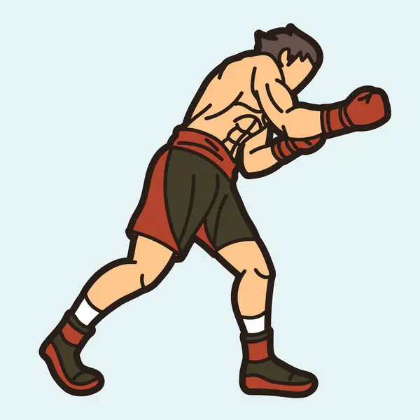 Boxing Knockout Drawing